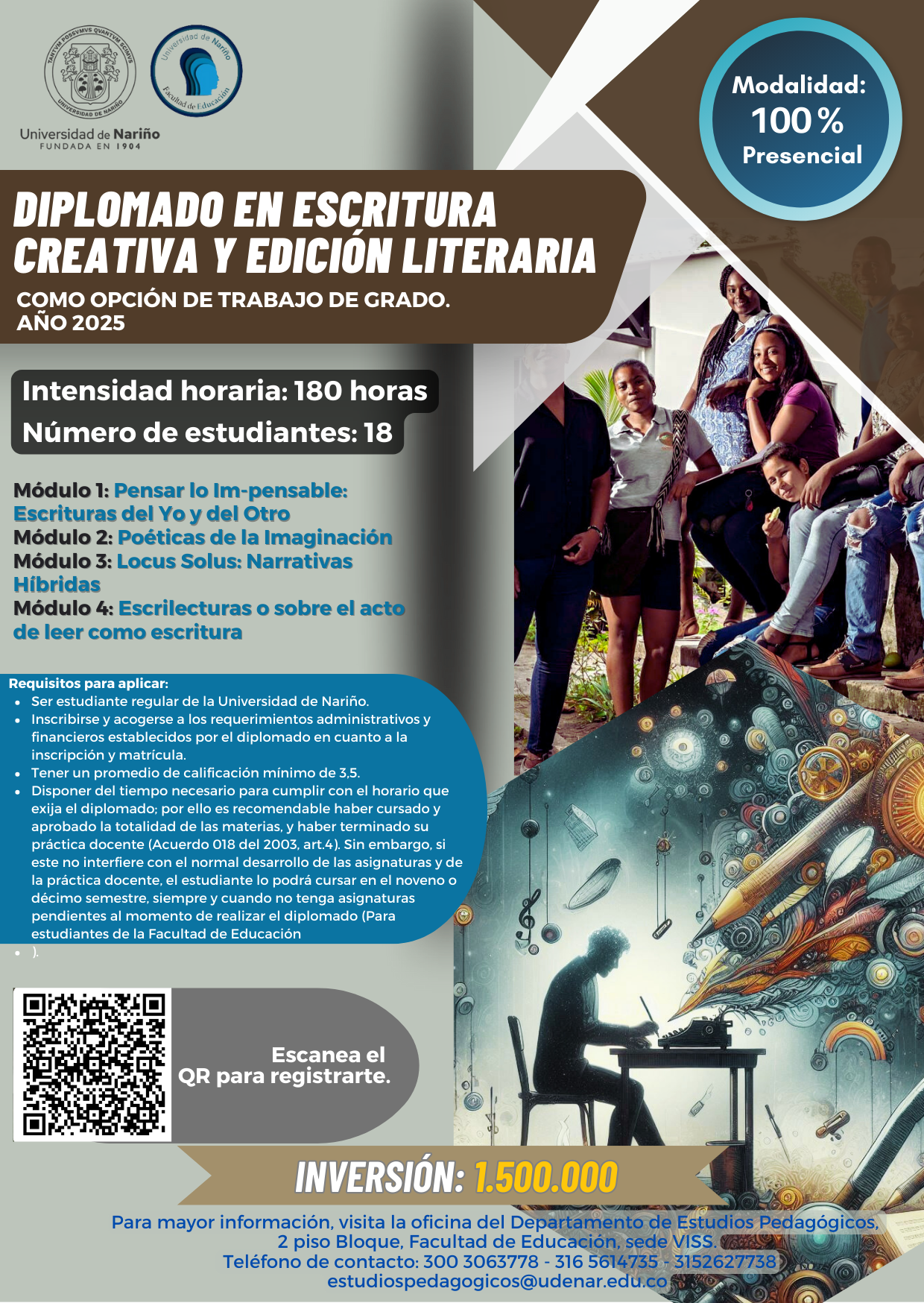 Diplomado en Escritura Creativa y Edición Literaria – Universidad de Nariño